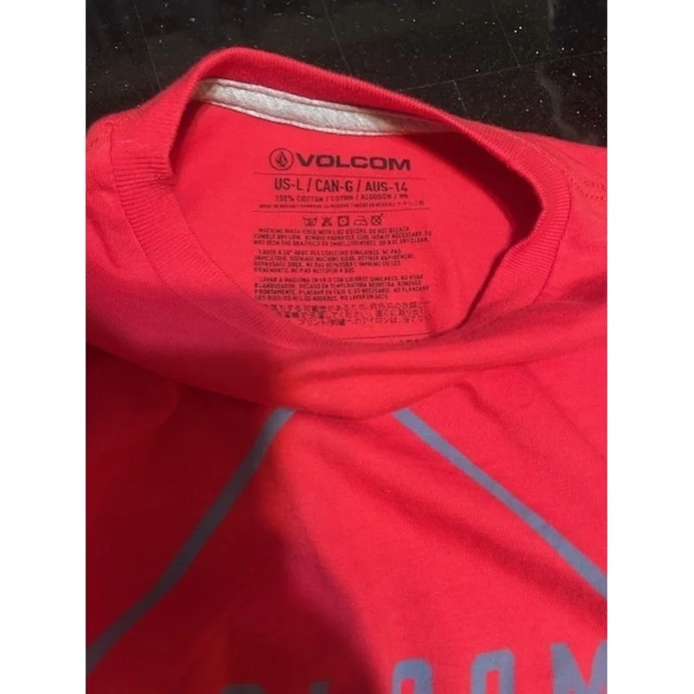 Volcom | Shirts | Nwot Volcom Men Iconic Stone Logo Red Long Sleeve ...